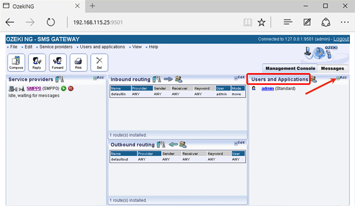 How to connect Kannel SMS Gateway to Ozeki NG SMS Gateway